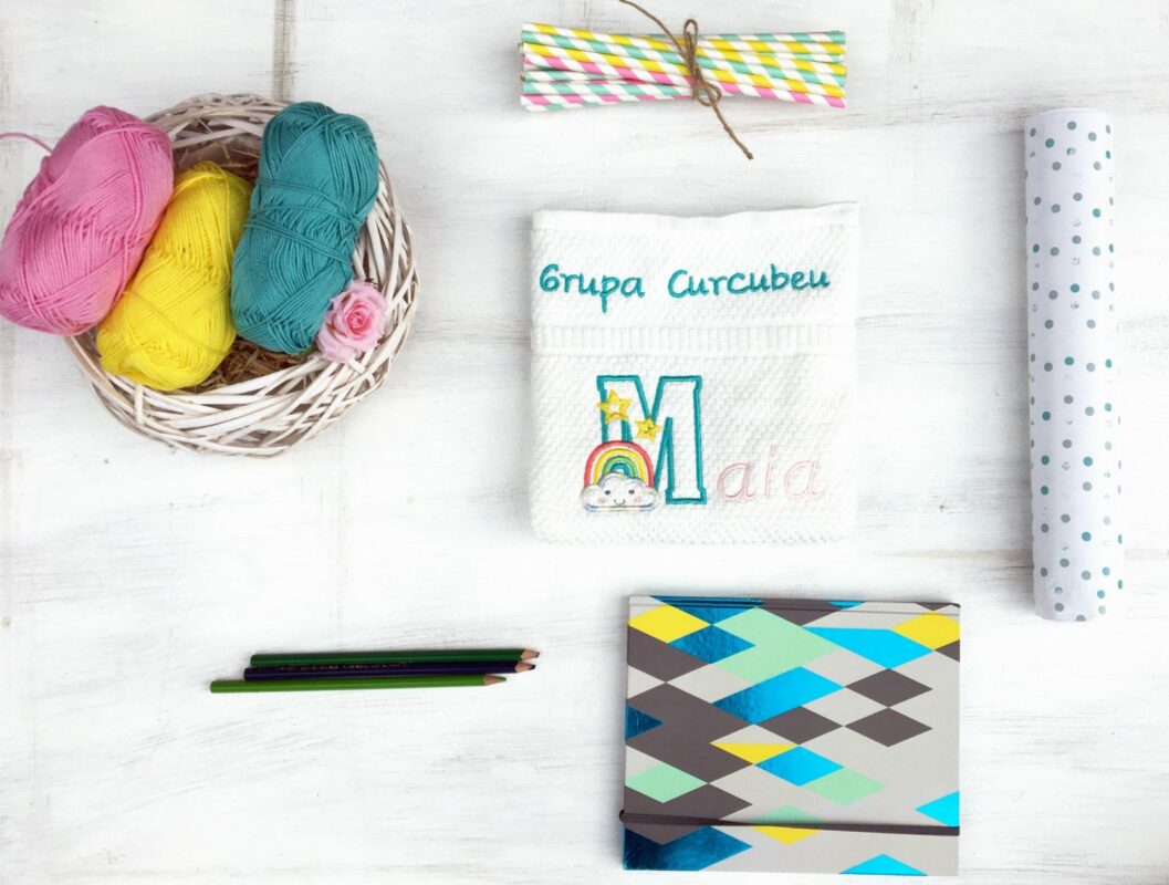 Curcubeu - Prosop de mana Copii Personalizat - Le Cose Animate