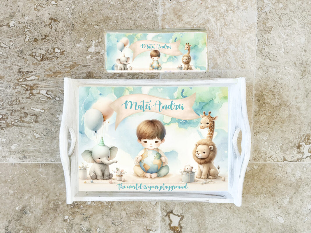 Tavita mot si cutiuta suvita - Set 1 An Glob Pamantesc Blue - Le Cose ...